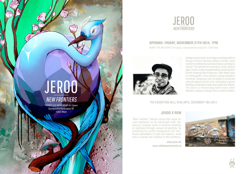 EXHIBITION OPENING: JEROO 'NEW FRONTIERS' - rabbiteyemovement.at