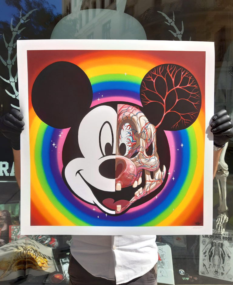 OUT NOW: "MICKEY HEAD ANATOMY" - FINE ART PRINT BY NYCHOS ...