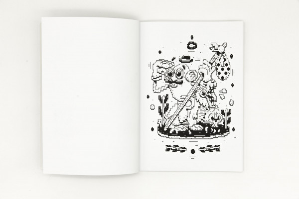 weird design coloring book pages