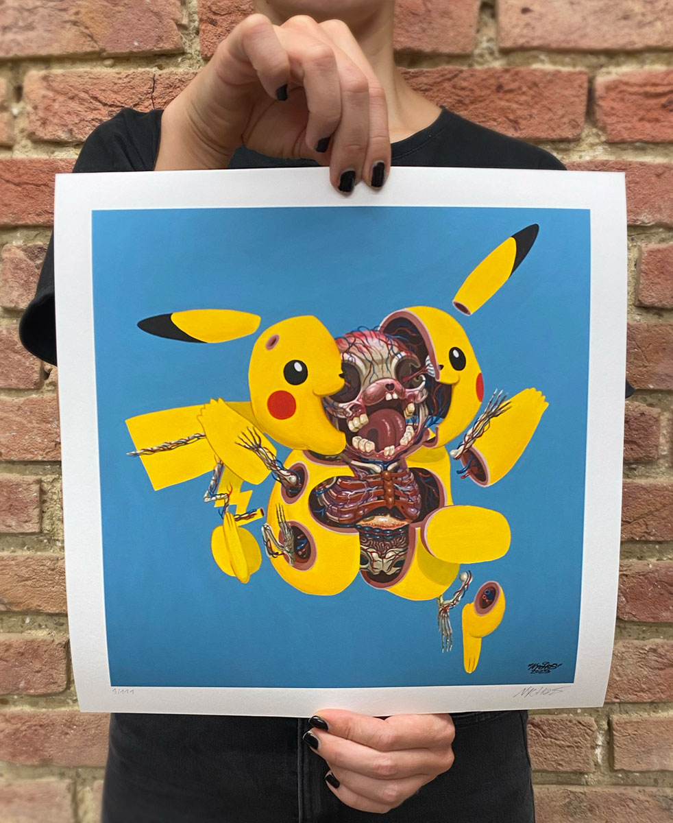NYCHOS: Dissection of Pikachu (small) | New Prints | Prints | Rabbit ...